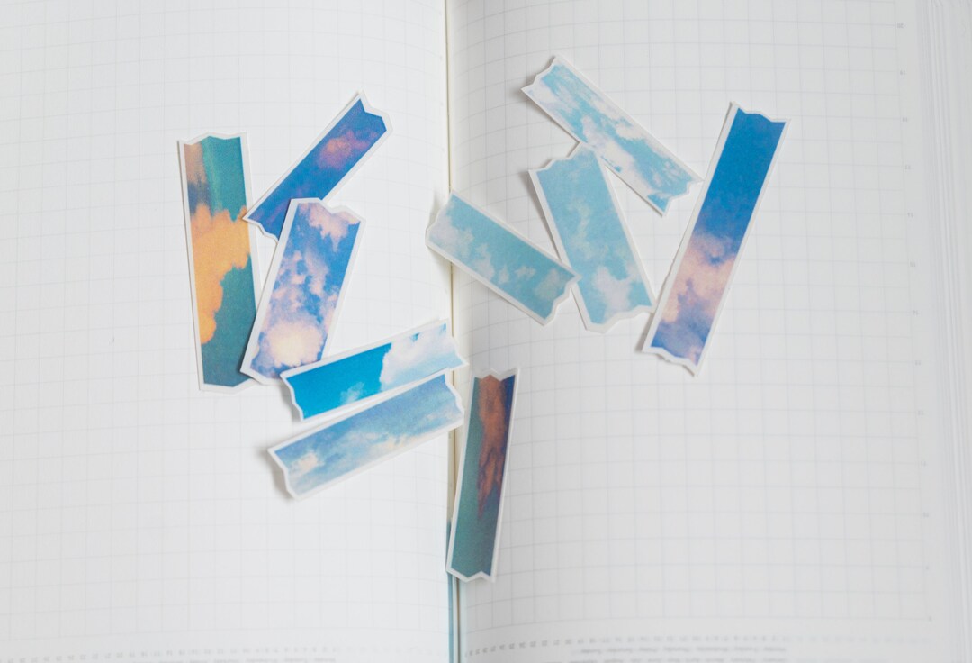 Sky Stickers, Blue Sky, Clear Sky Stickers, Art Stickers, Planner ...