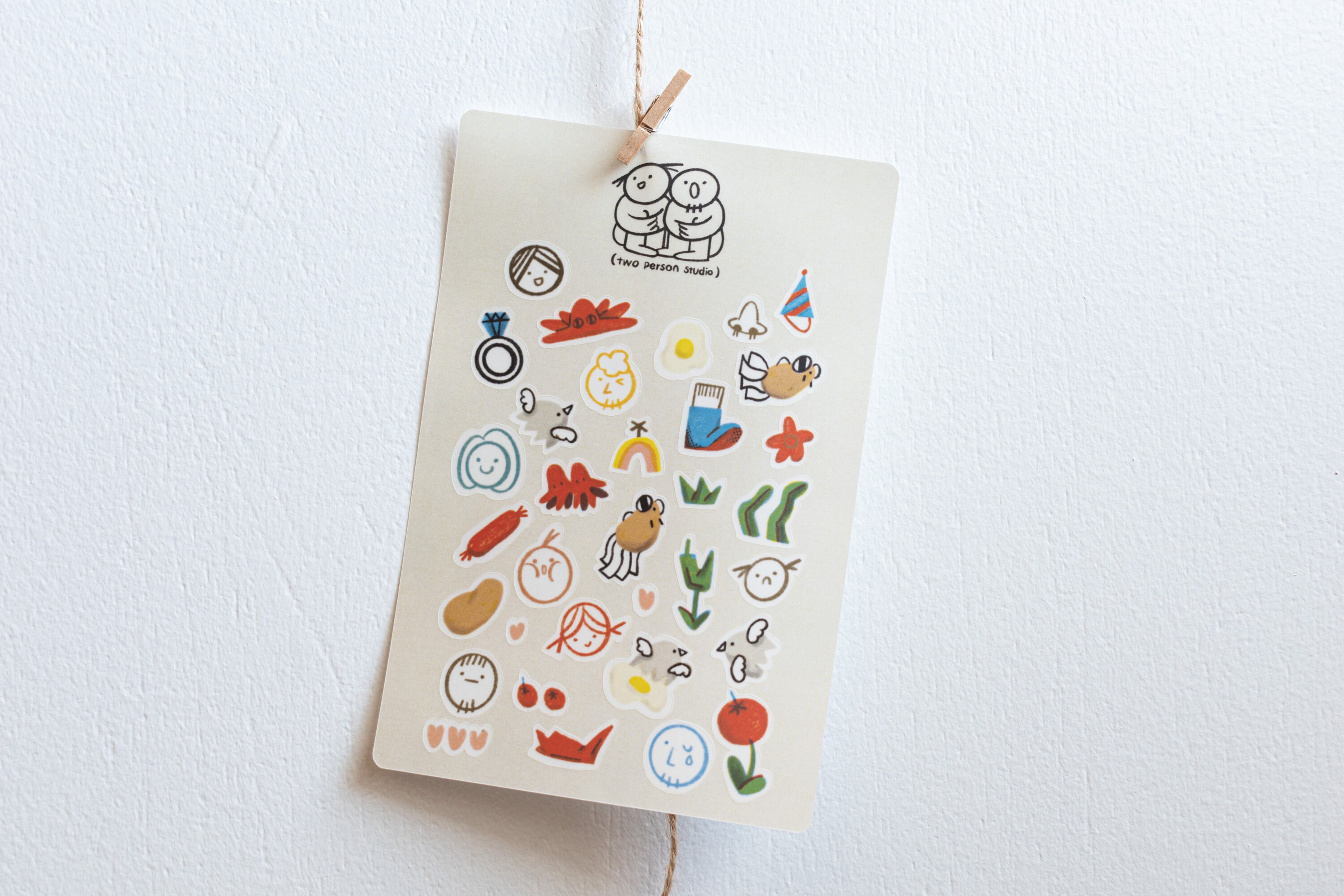 Saturday Doodle Sticker Sheet, Cute Stickers, Breakfast Sticker Sheet ...