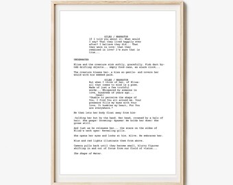 The Shape of Water - Etsy