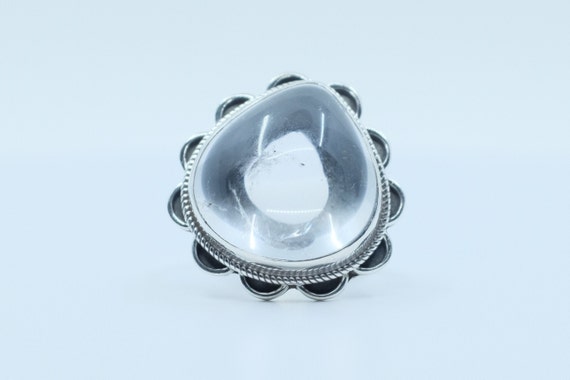 Sterling Silver Clear Quartz Ring - Gem