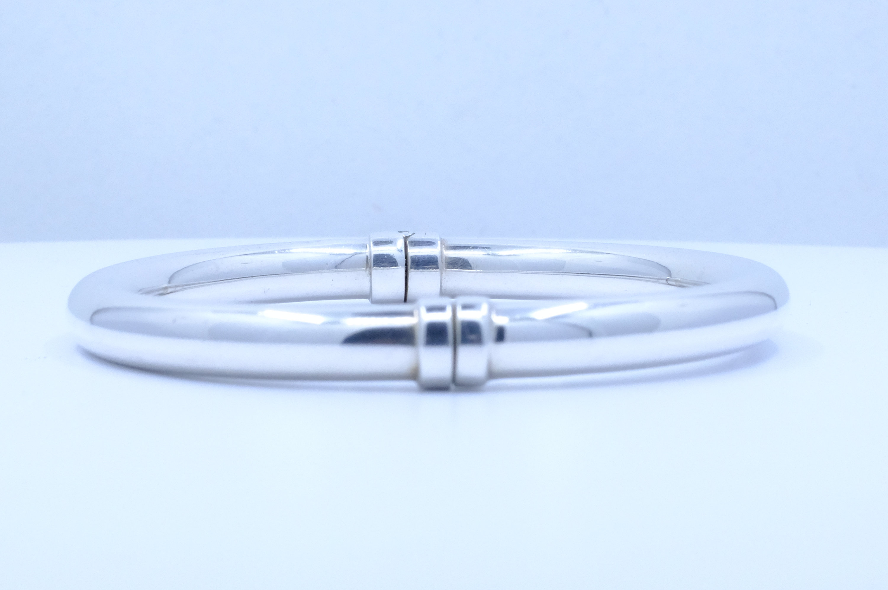 Sterling Silver Hinged Bangle Bracelet