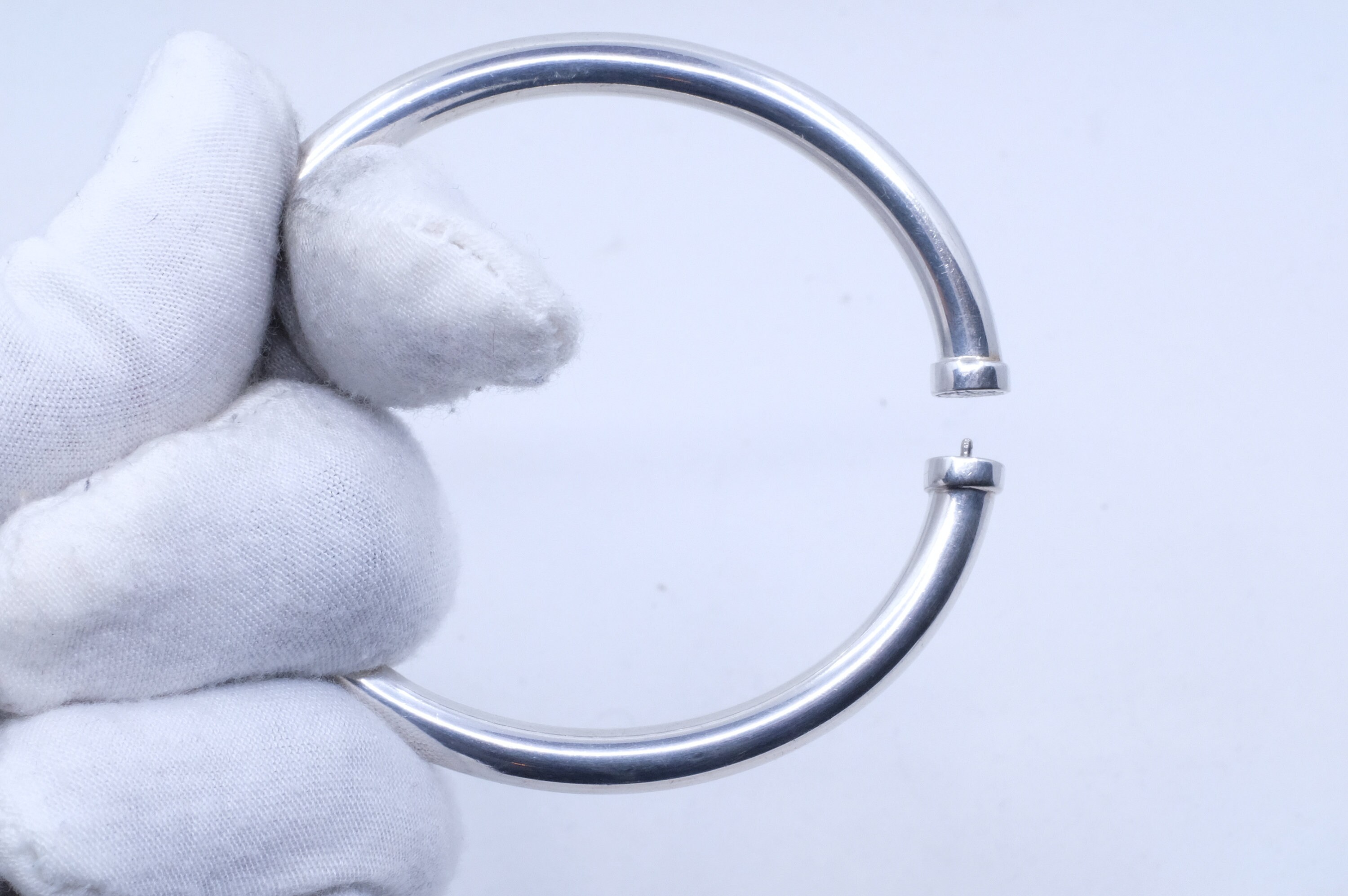 Sterling Silver Hinged Bangle Bracelet