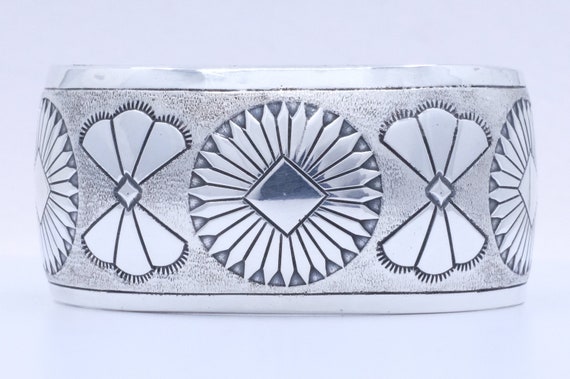 Sterling Silver Michael Tahe Navajo Cuff Bracelet - Etsy