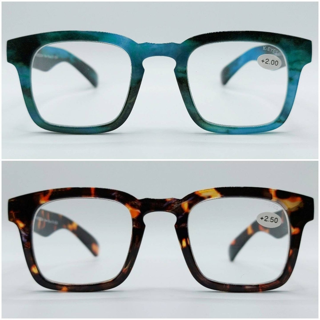 Oversized Squared Reading Glasses Large Oversized Square Reading ...