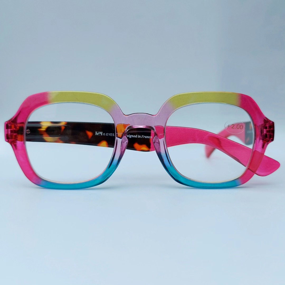 New Luxury Large Colorful Reading Glasses From the French Brand K-eyes ...