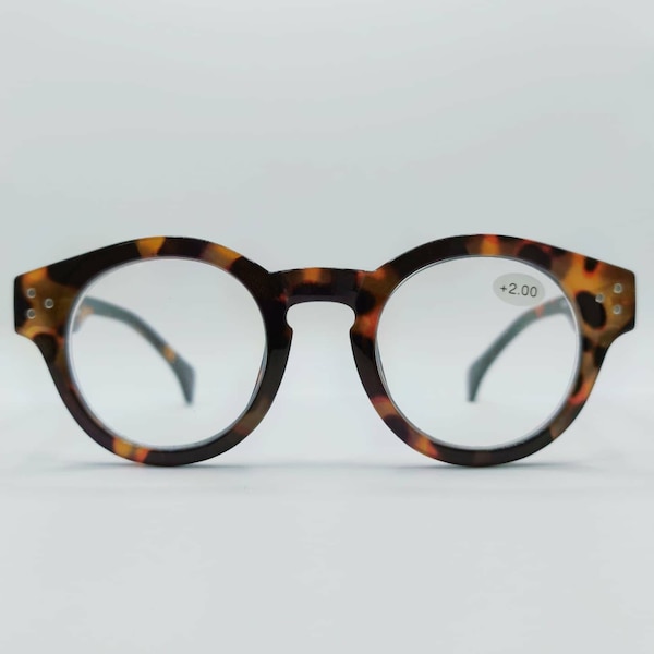 Vintage Thick Round Glasses - Etsy