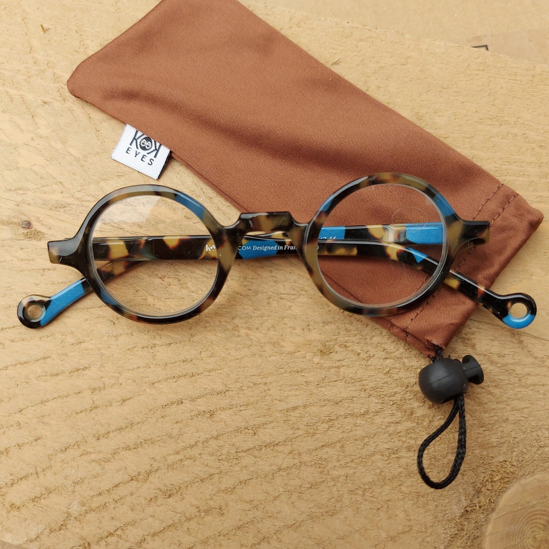 New! Round Reading Glasses, Color Blocking, Matt Tortoise Brown and ...