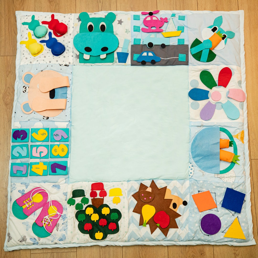 Baby Play Mat, Toddler&kids Play Mat, Cute Mat, Sensory Blanket, Fidget ...
