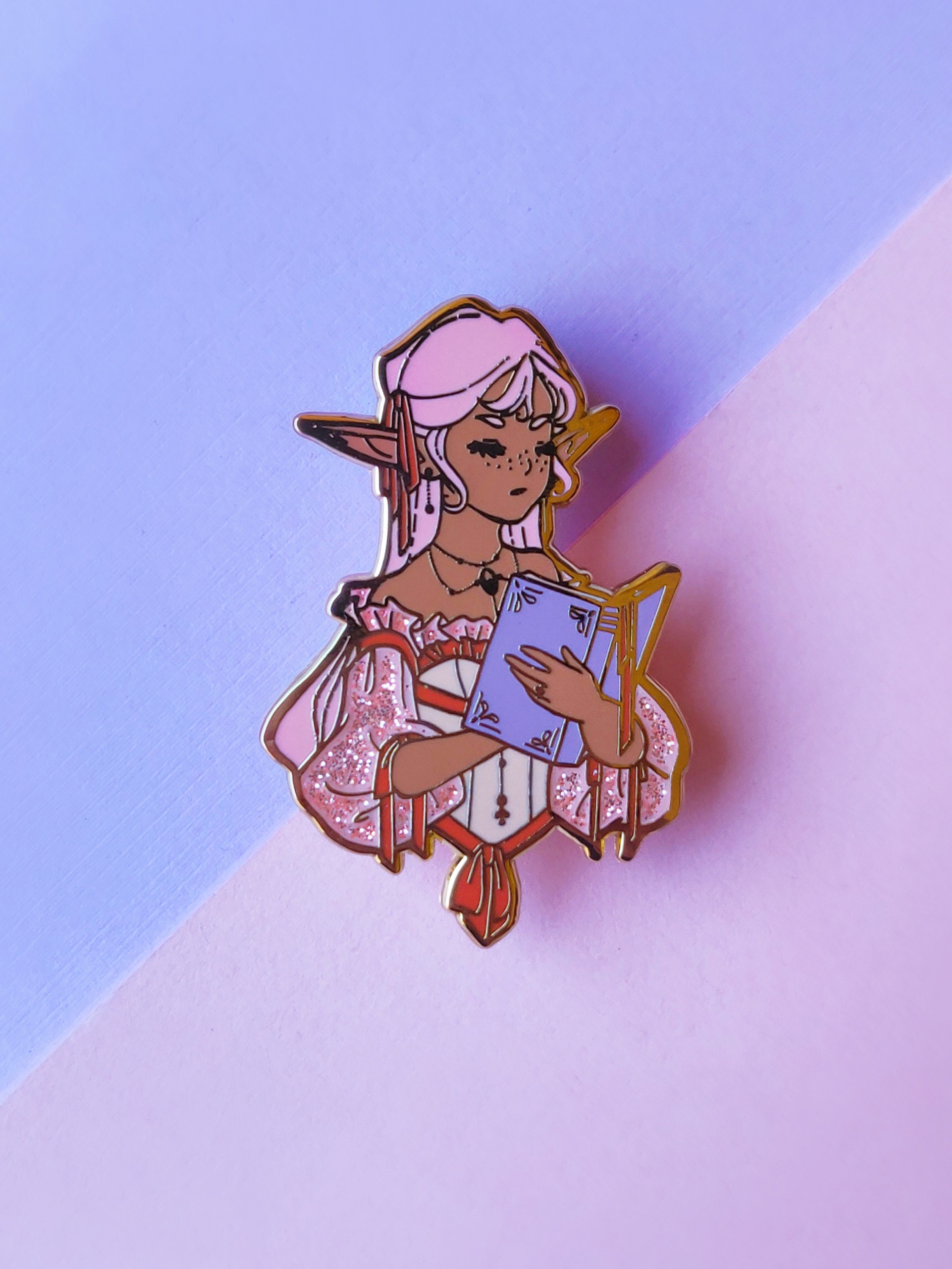 Elf Mage martha Hard Enamel Pin Sorceress Wizard Girl Fantasy Anime ...