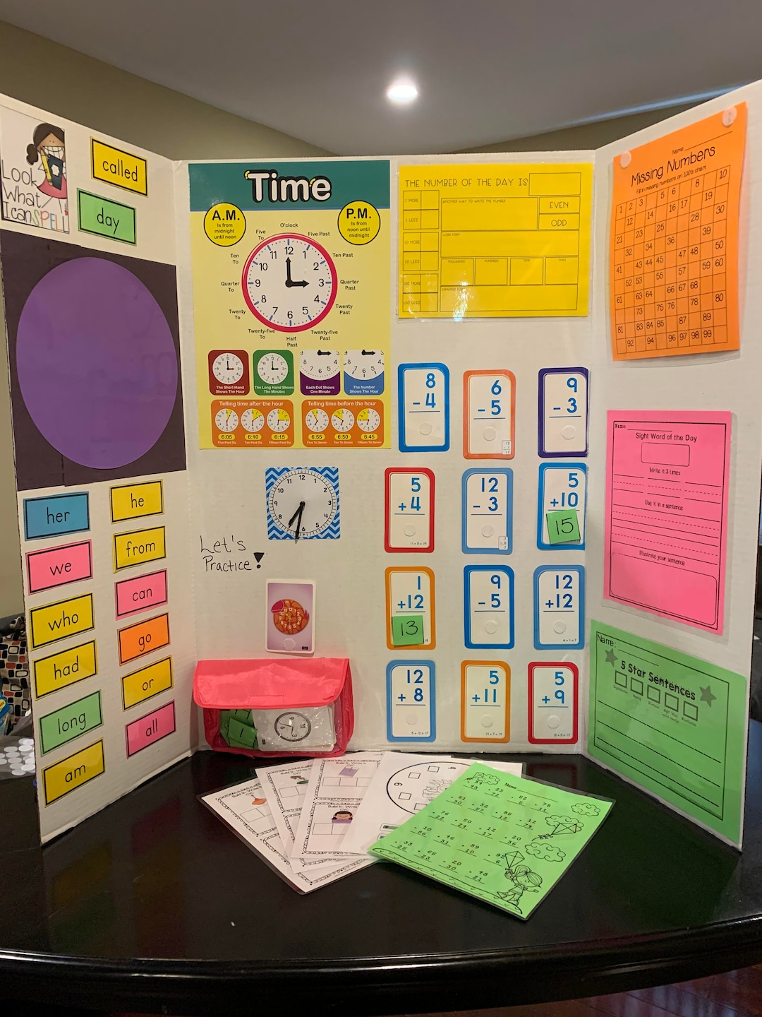 Interactive Learning Board in a Box ! - Etsy