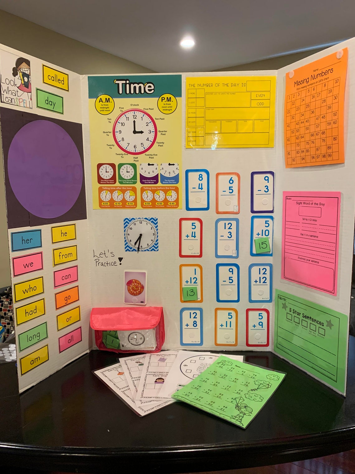 Interactive Learning Board in a Box - Etsy