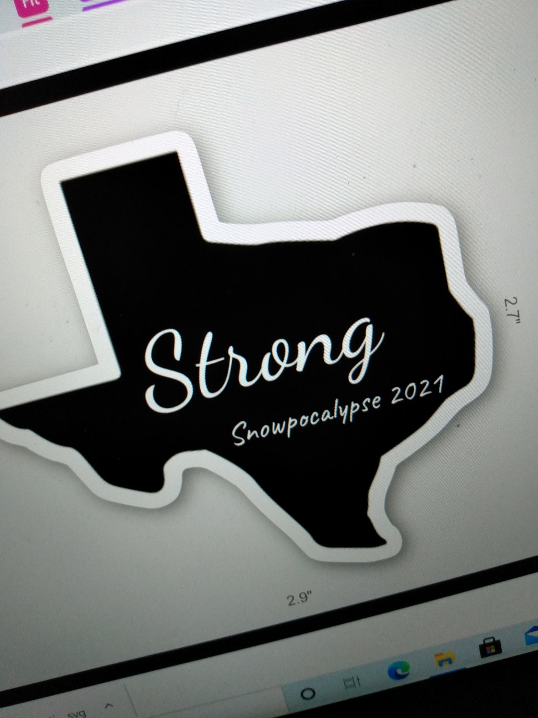 Texas Strong Snowpocalypse 2021 Sticker - Etsy