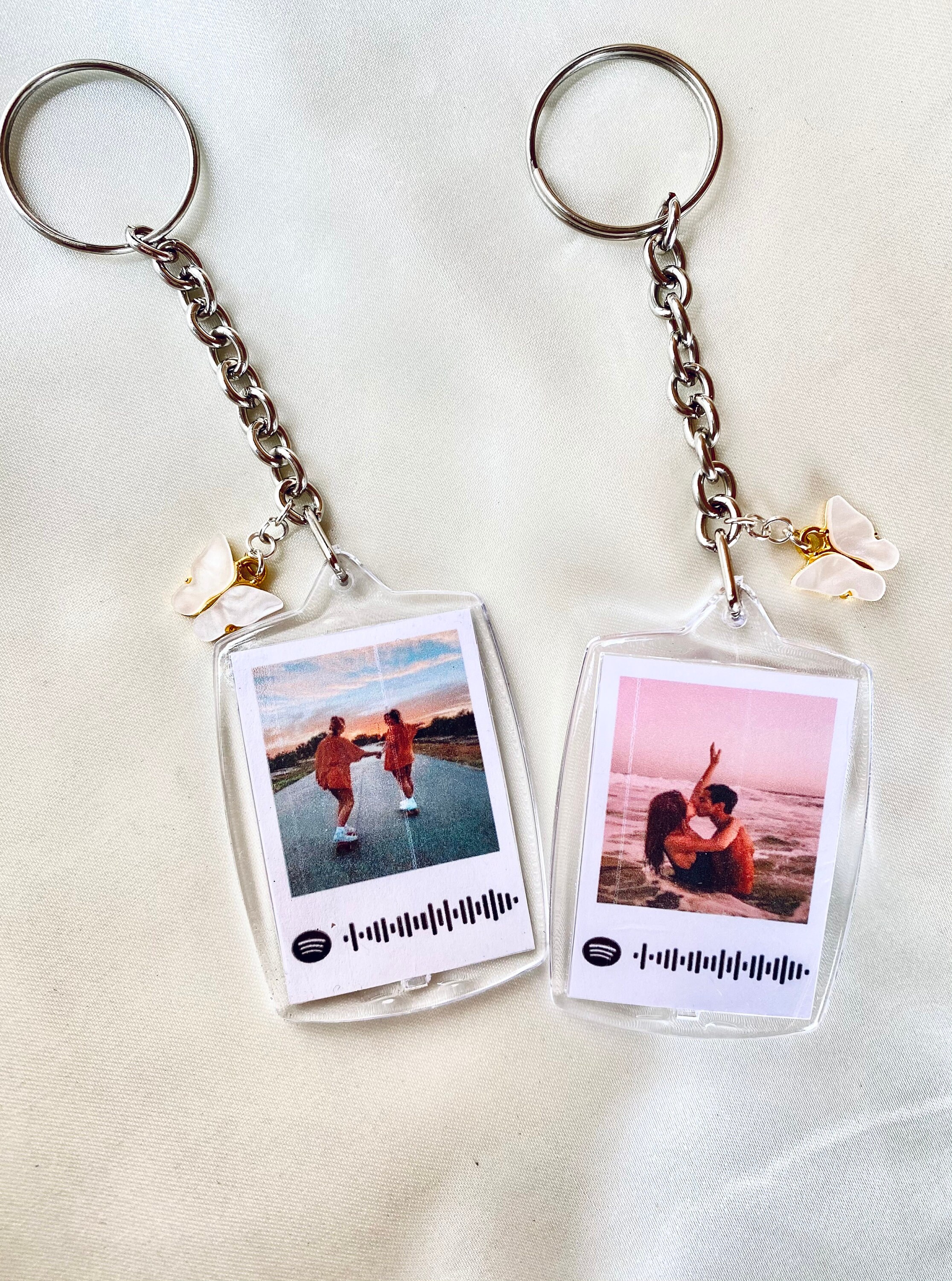 Custom Personalized Polaroid Photo Spotify Photo Keychain With ...