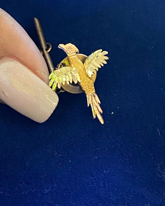 Vintage 10k gold tie - Gem
