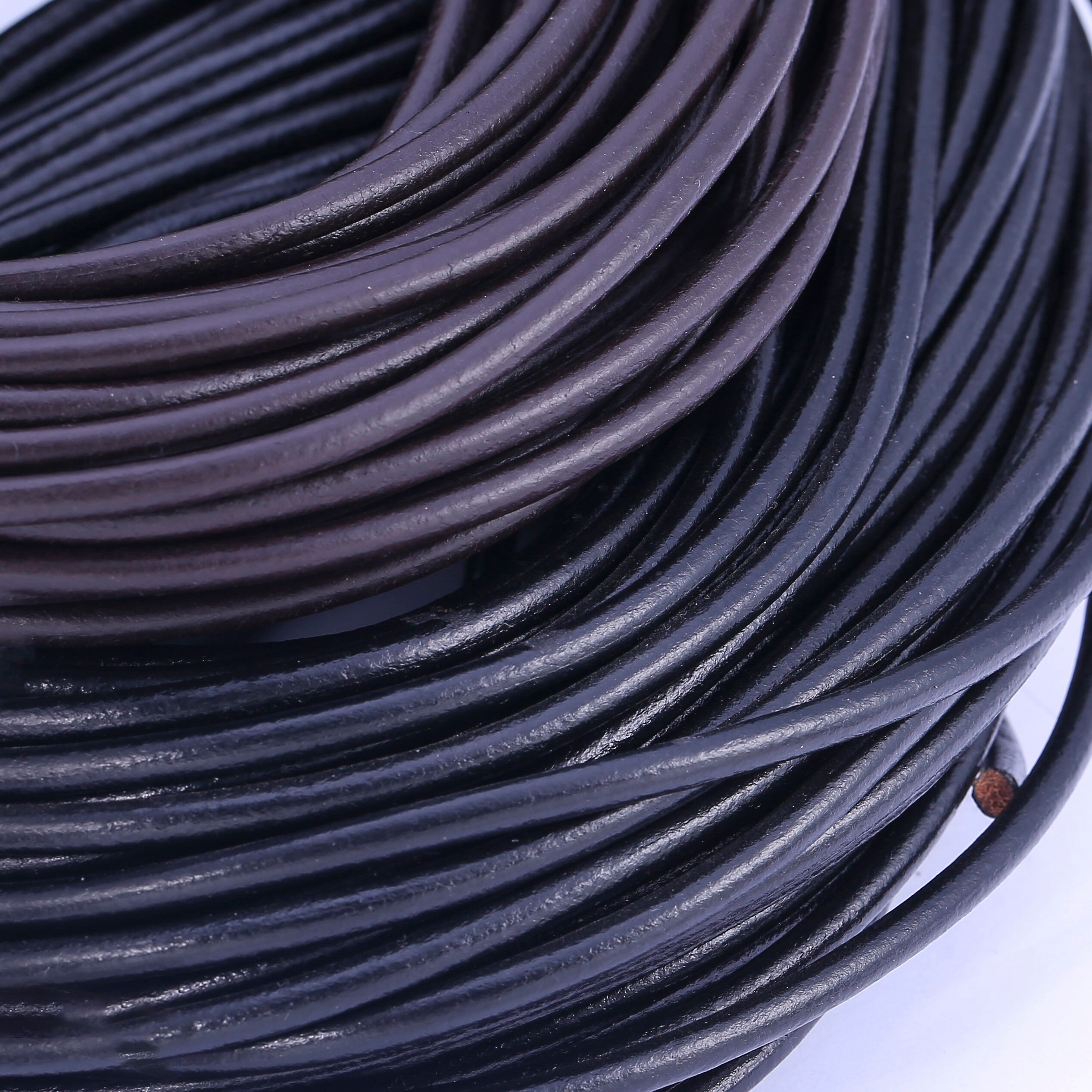 10 Yards Round Leather Cord Real Cowhide Cord Leather Cord | Etsy