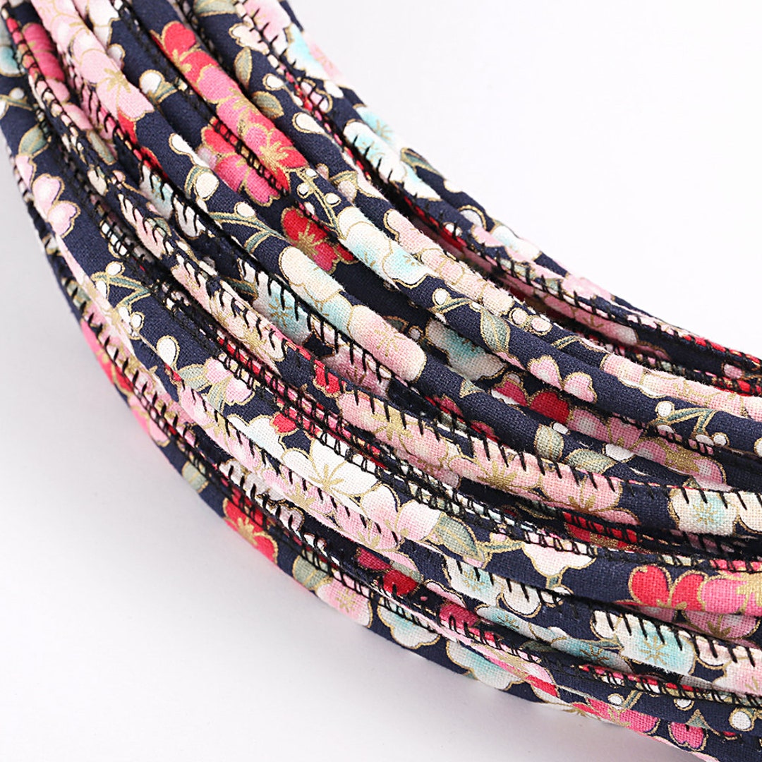 Bohemian Rope Flower Pattern Cloth Rope 10 Yards Colorful Rope Jewelry ...