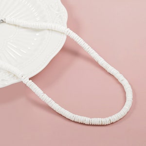 White Puka Shell Necklace for Women Hawaiian Beachy Beaded Pooka ...