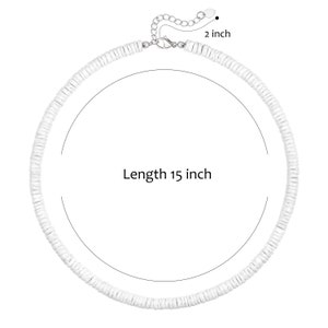 White Puka Shell Necklace for Women Hawaiian Beachy Beaded Pooka ...