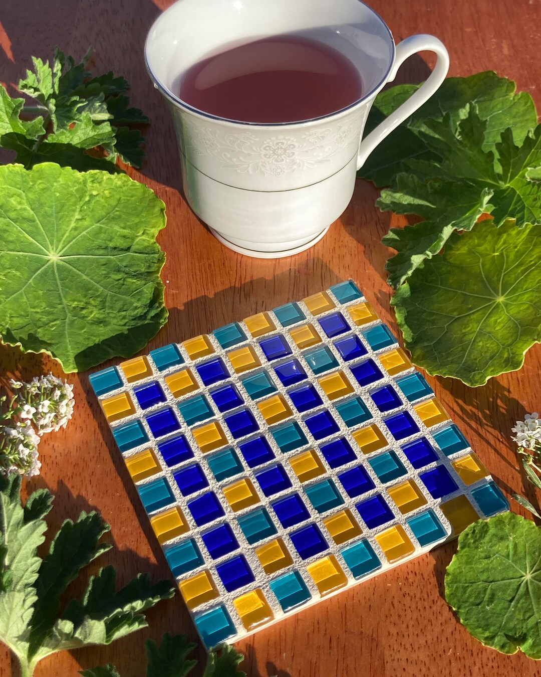 Glass Tile Coaster - Etsy