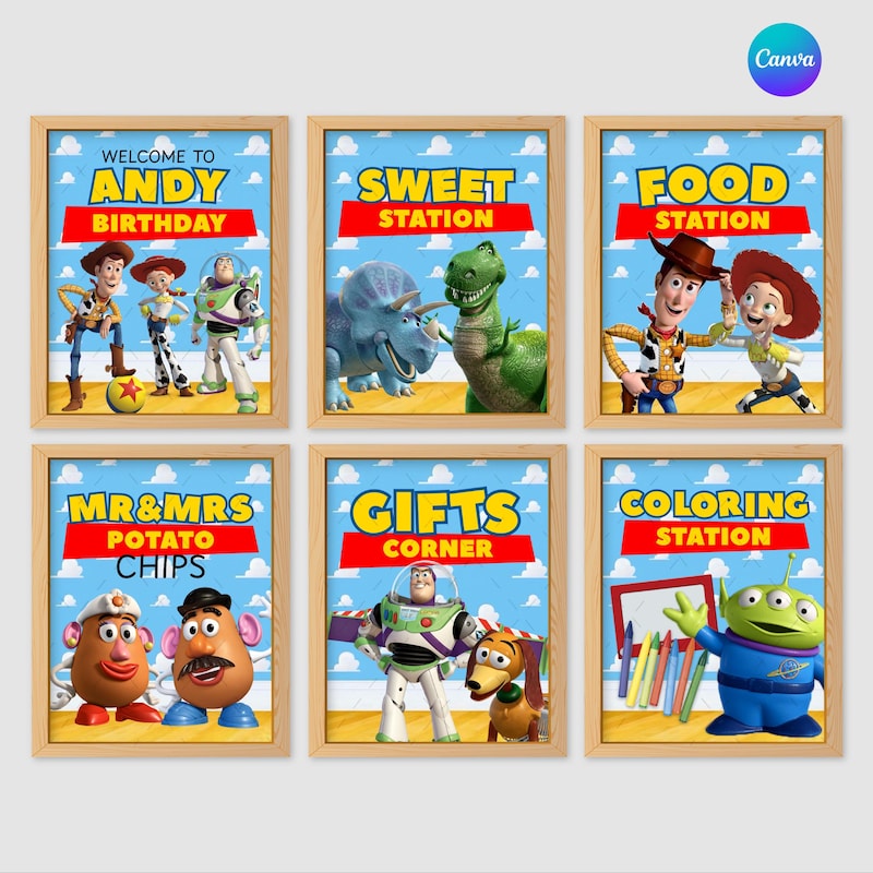 Toy Story Party Games Signs - Etsy UK