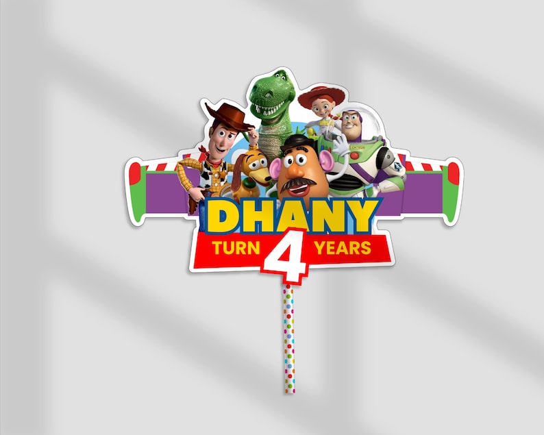 Toy Story Cake Topper Template, Birthday Party Decor (digital Download ...