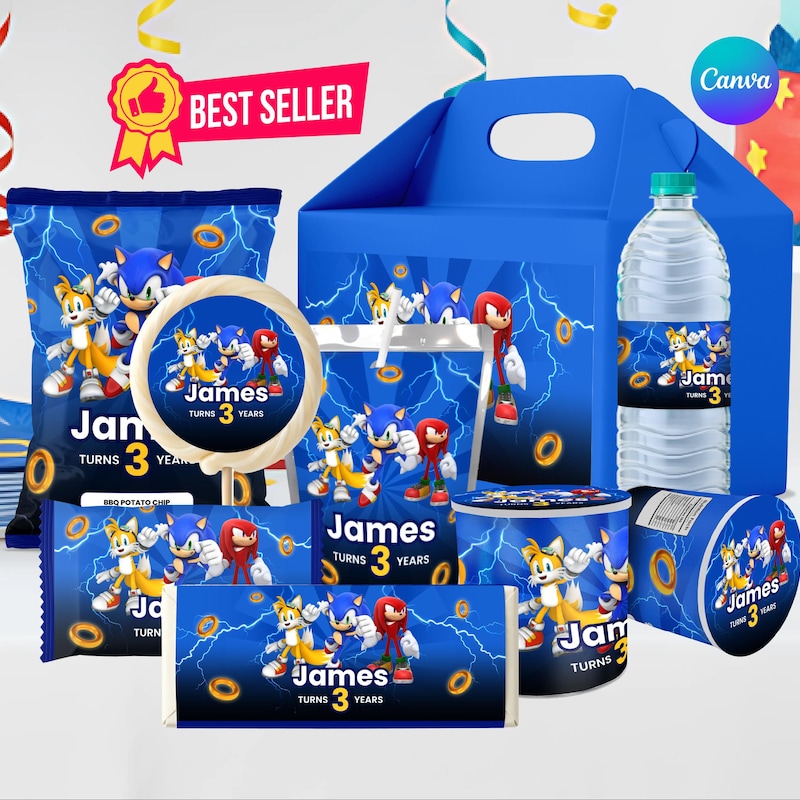 Sonic Box Template - Etsy