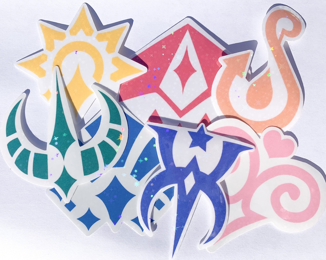 Obey Me Holographic Demon Brothers Sin Symbol Stickers | Etsy