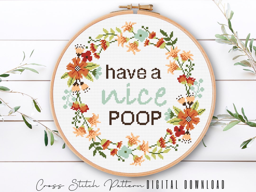 Floral Sassy Cross Stitch Pattern, Feminist Cross Stitch, Subversive ...