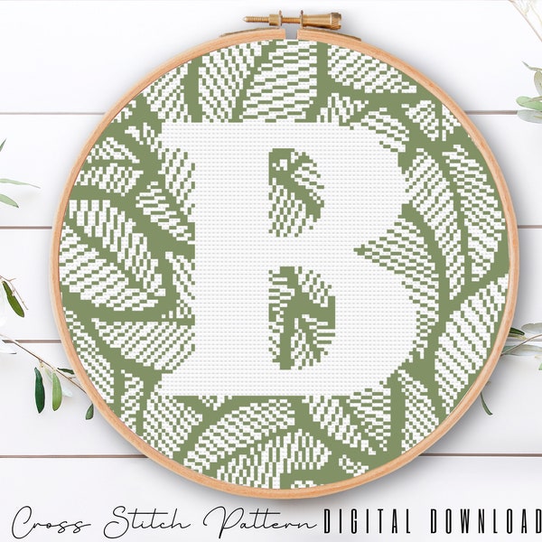 Letter B Embroidery - Etsy
