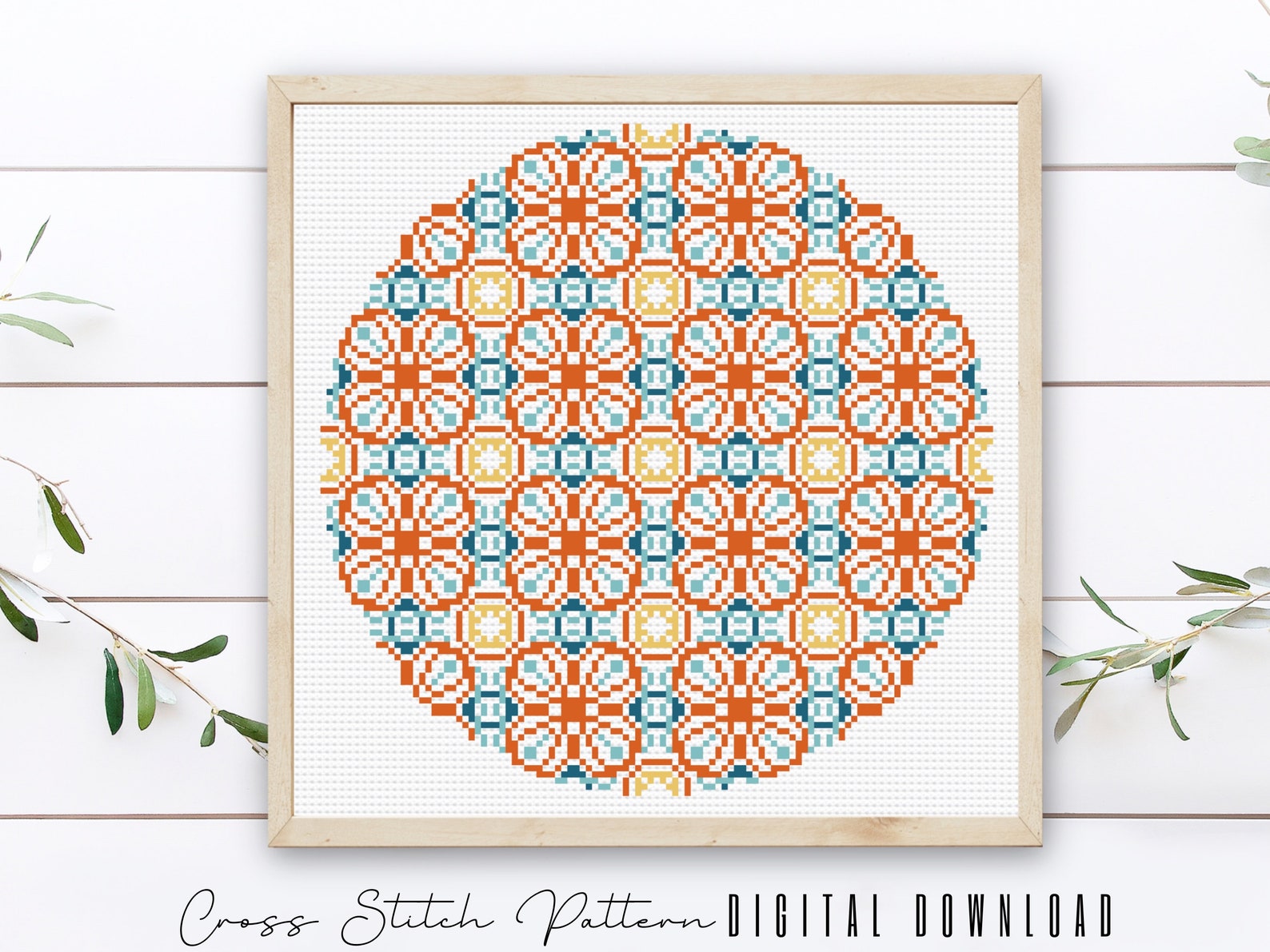 Modern Cross Stitch Pattern Counted Cross Stitch Sampler - Etsy