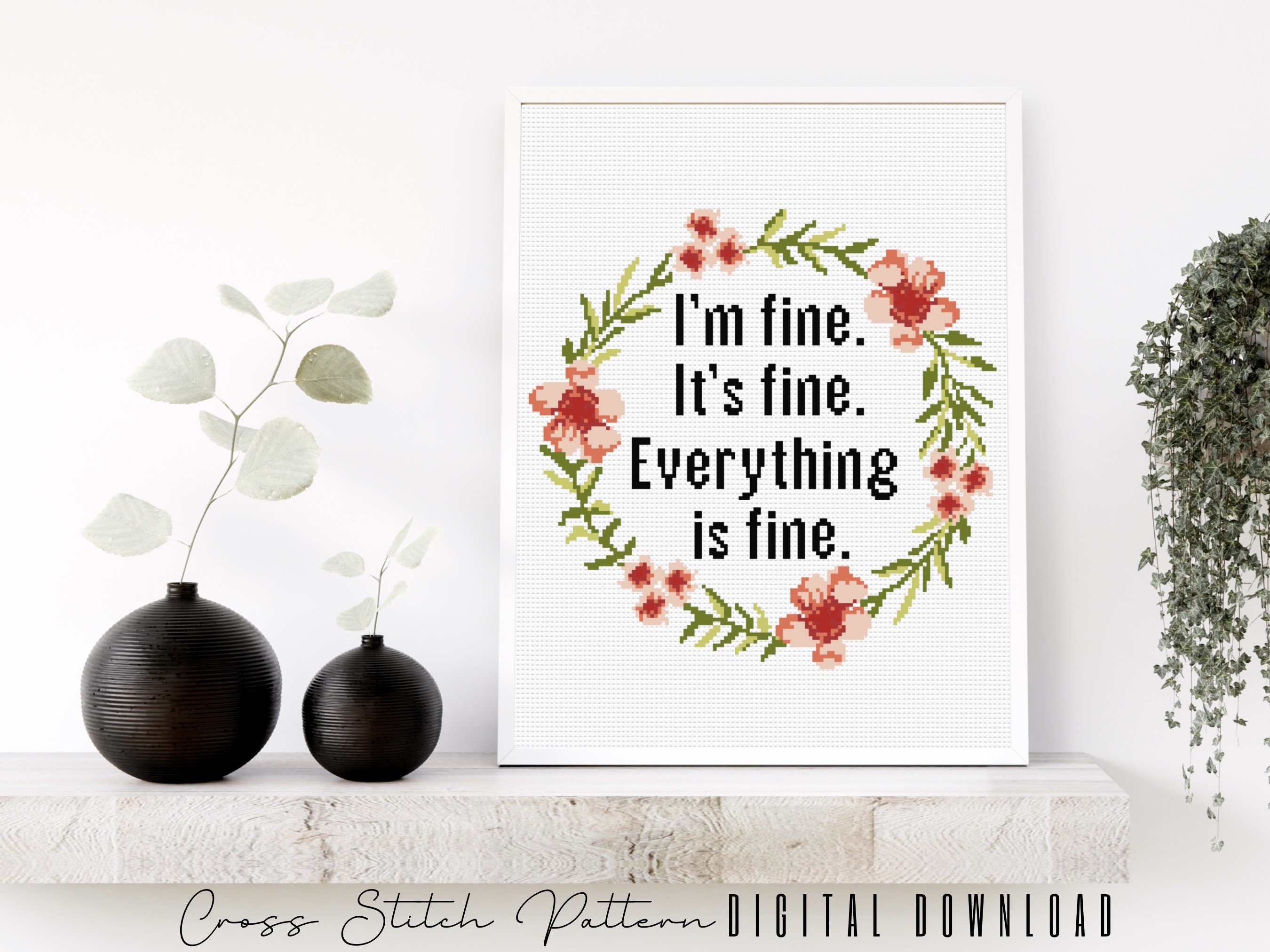 Inspirational Cross Stitch Pattern Counted Cross Stitch | Etsy