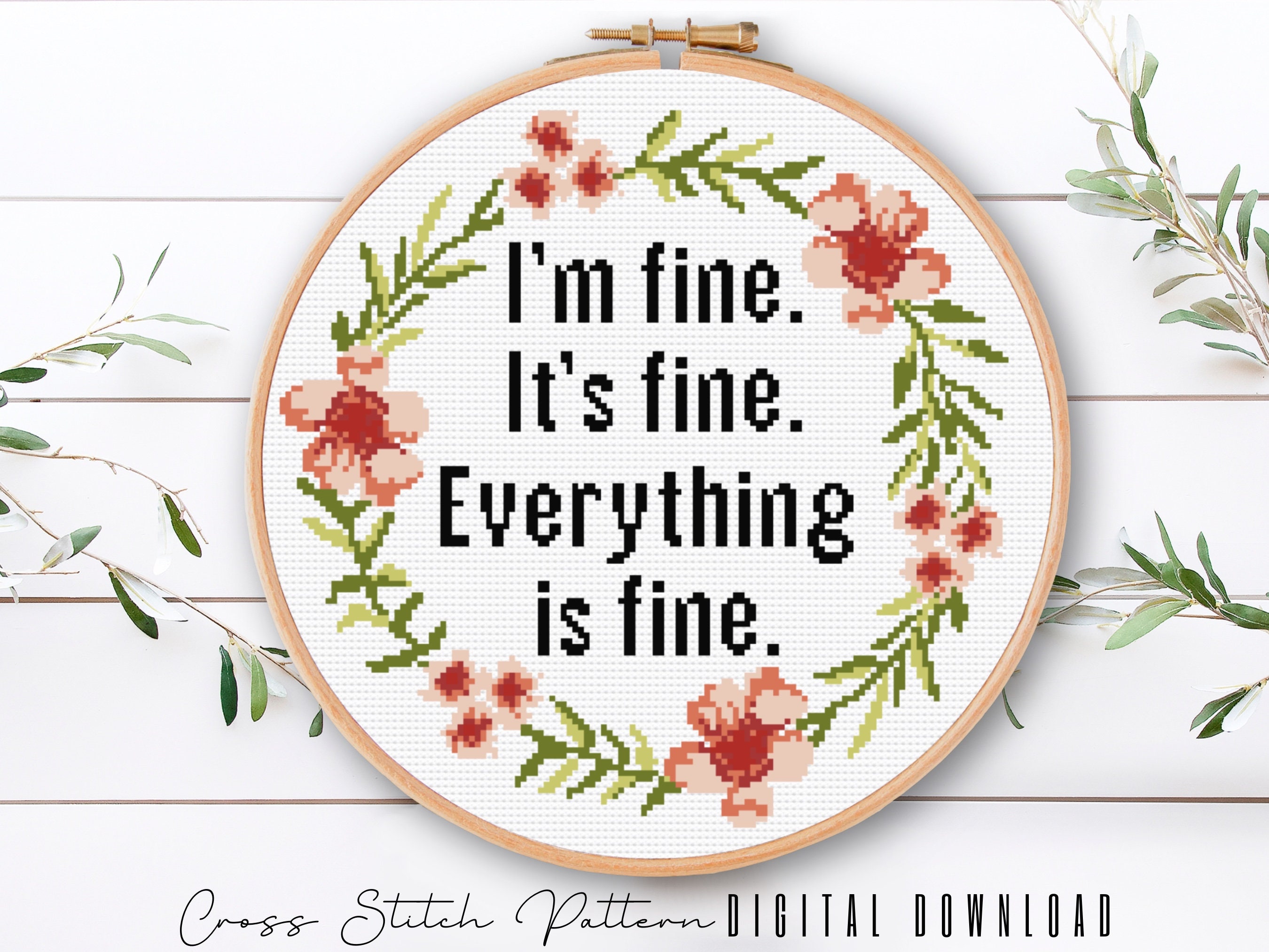 Inspirational Cross Stitch Pattern Counted Cross Stitch - Etsy