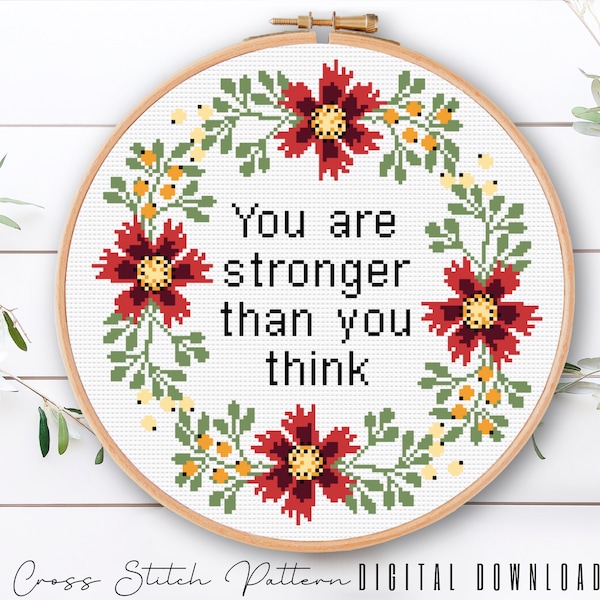 Cross Stitch Quote - Etsy