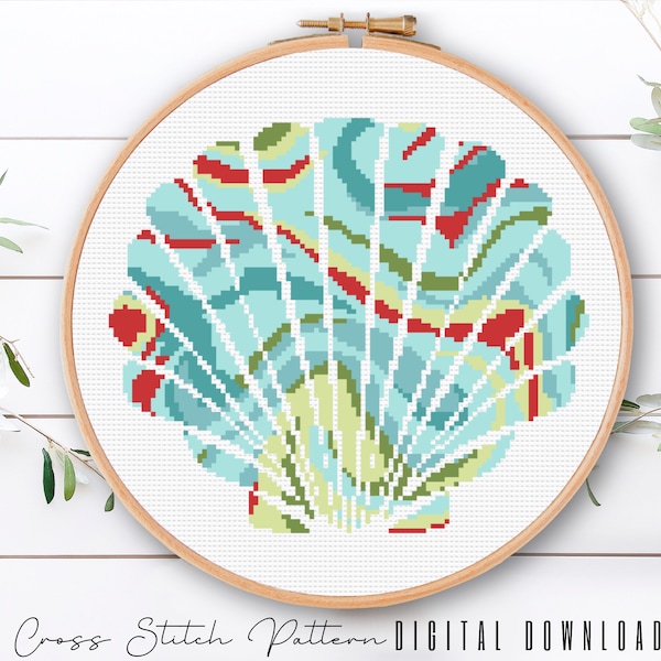Shell Cross Stitch - Etsy