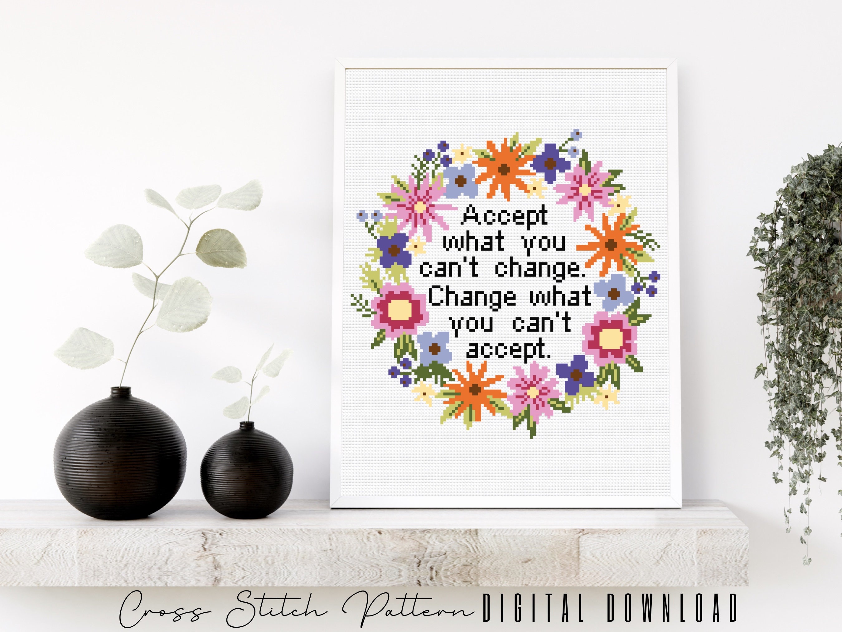 Inspirational Cross Stitch Pattern Counted Cross Stitch - Etsy