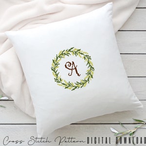 Monogram Cross Stitch Pattern, Easy Counted Cross Stitch Sampler ...