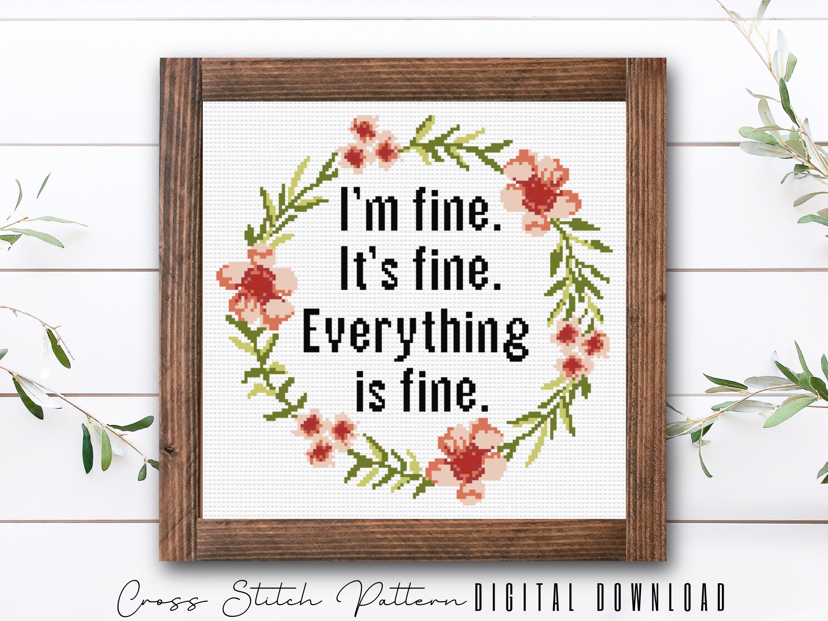 Inspirational Cross Stitch Pattern Counted Cross Stitch - Etsy
