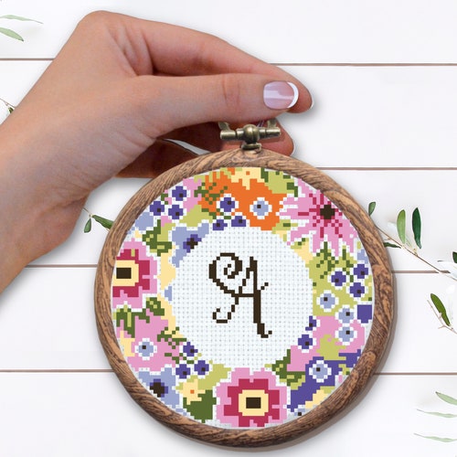 Cross Stitch Pattern Letter M Pdf Modern Counted Easy Cross - Etsy