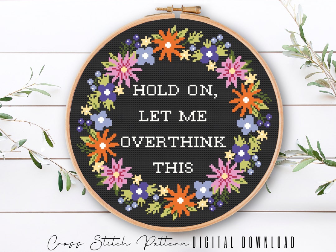Floral Sassy Cross Stitch Pattern, Feminist Cross Stitch, Subversive ...