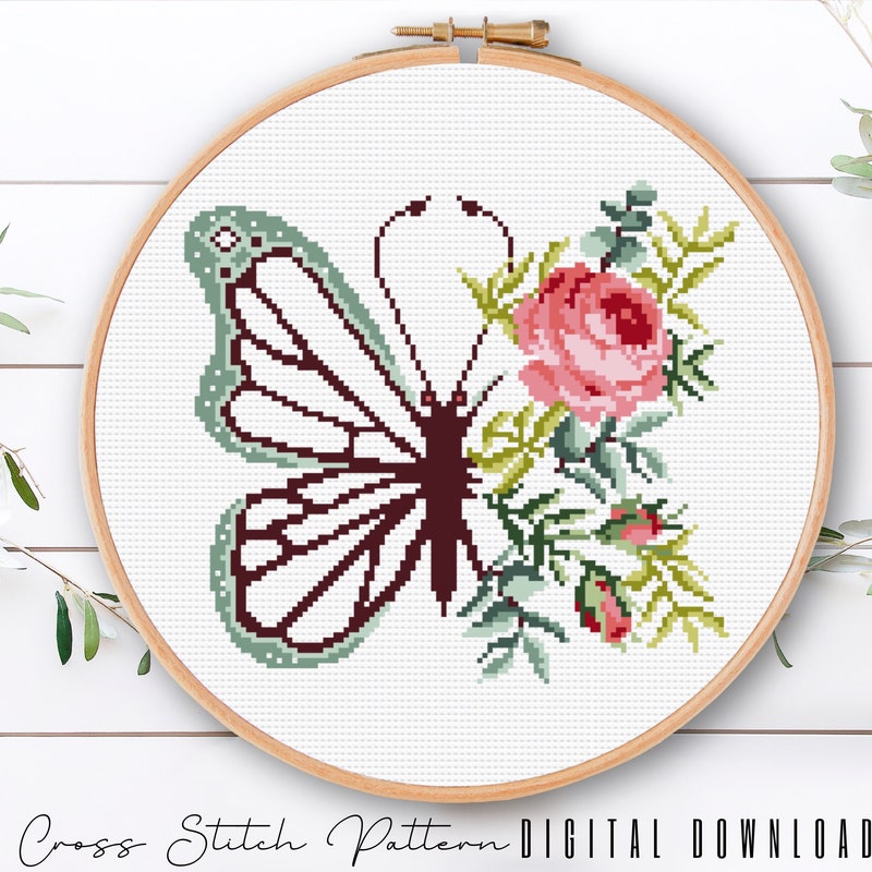 Butterfly Cross Stitch - Etsy