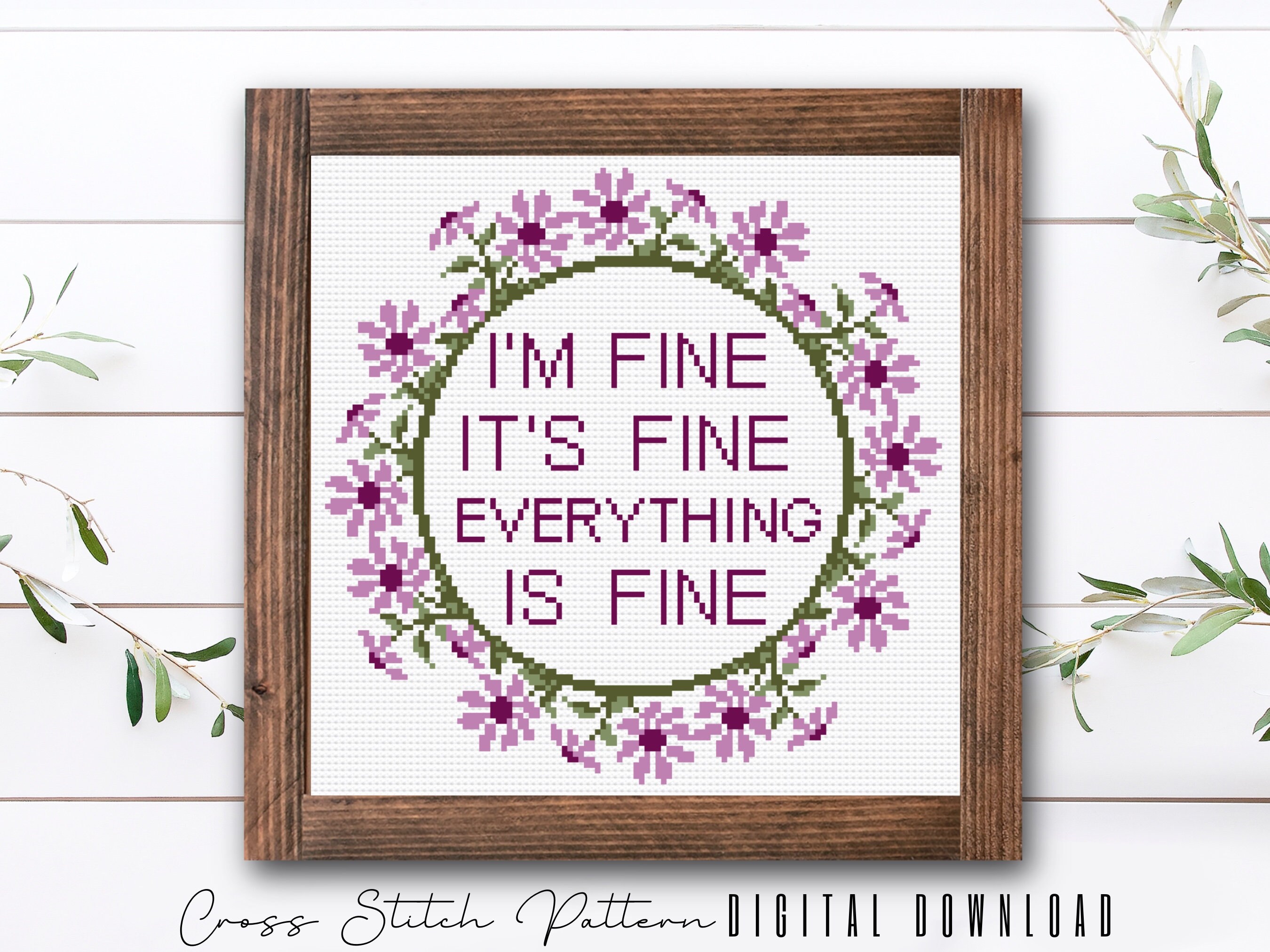 Inspirational Cross Stitch Pattern Counted Cross Stitch | Etsy