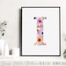 Letter I Cross Stitch Alphabet Pattern Modern Monogram - Etsy