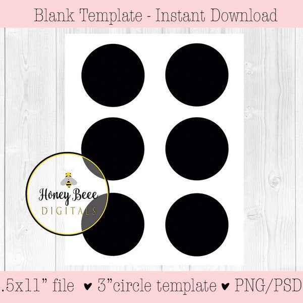 3 Inch Circle Template - Etsy