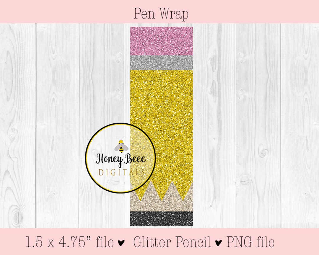 Digital Glitter Pencil PNG for Pen | Wrap | Printing | Ink | Epoxy Pen ...