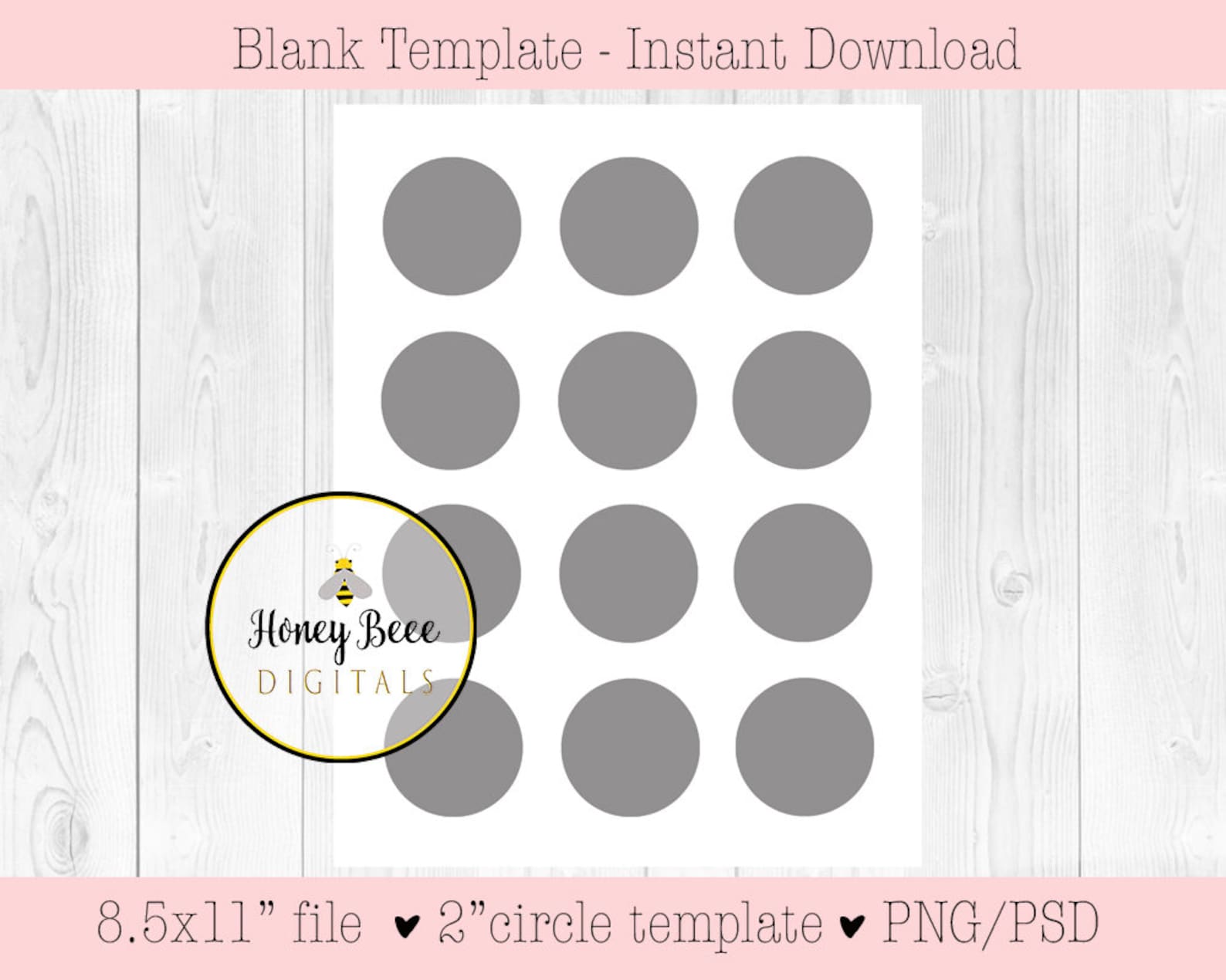 2 Inch Circle Template | Blank Template | DIY | Design | PSD | PNG ...