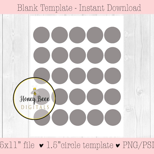 1 5 Inch Circle - Etsy