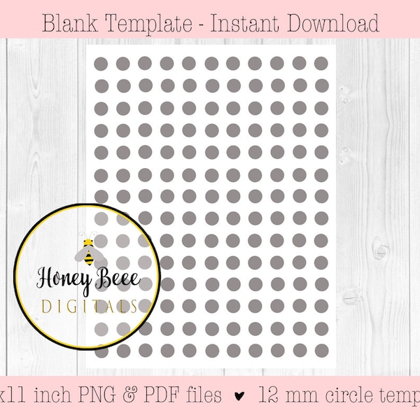 12mm Circle Template - Etsy