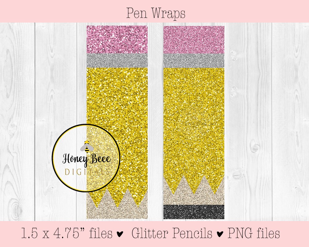 Digital Glitter Pencil PNG for Pen | Wrap | Printing | Ink | Epoxy Pen ...