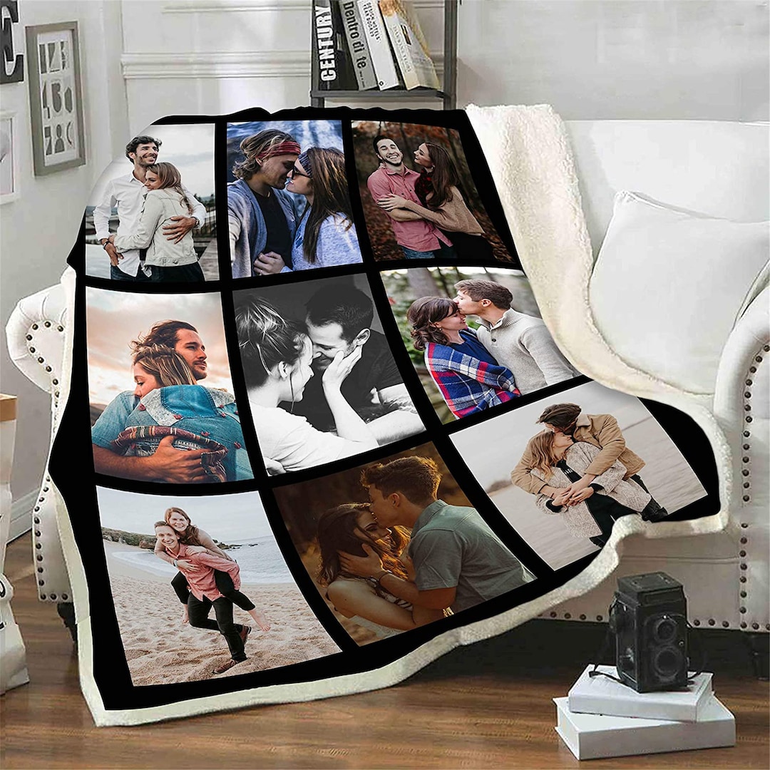 Custom Photo Blanket,personalized Favorite Family,family Picture ...