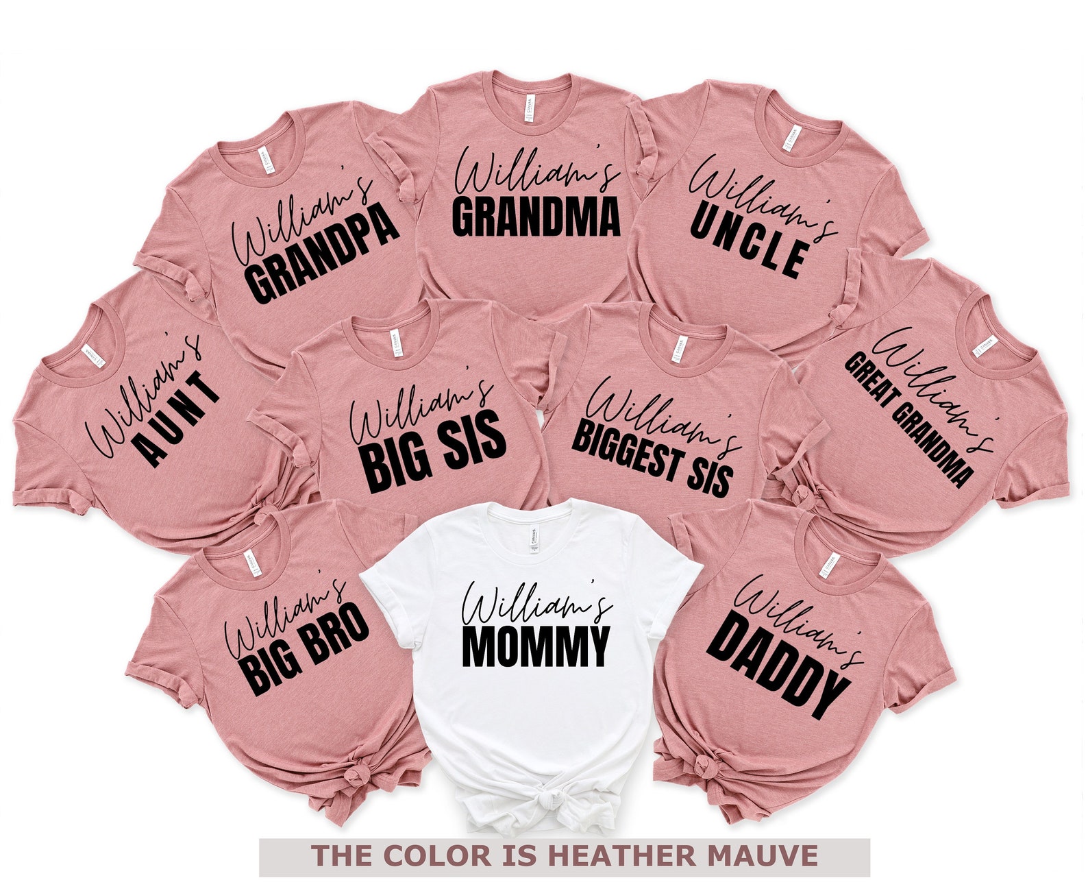 Personalized Family Matching Shirts: Newborn Hospital Shirts, Baby Name ...